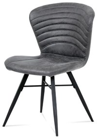 Jídelní židle LEVIS B, šedá látka vintage/kov