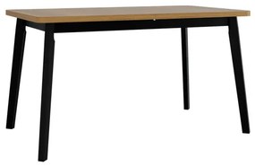 Rozkládací stůl Harry 80 x 140/180 VI, Barva dřeva: dub grandson - L, Barvy nožiček: černá