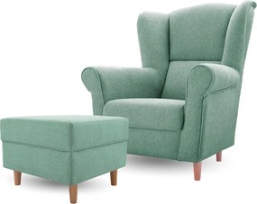 IDZ Sedací souprava: Křeslo LOFT 1 + taburet LOFT, Mátová Avra 11