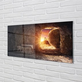 akrylový obraz Cave kříží slunce 100x50 cm