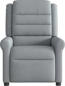 Elektrické polohovací křeslo světle šedé textil 3303294