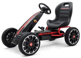 Dětská šlapací motokára Go-kart Milly Mally Abarth černá