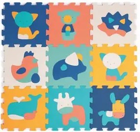 Ludi Puzzle pěnové 90x90 cm Zvířátka / od 10 měsíců
