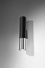 Nástěnné svítidlo SOLLUX Loopez GU10 2x40W bez zdroje SL.0938 černá/chrom