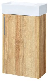 Mereo Vigo koupelnová skříňka s umývátkem 41 x 70 x 23 cm MDF/lamino dub Riviera hnědá CN341 Koupelny Bernold