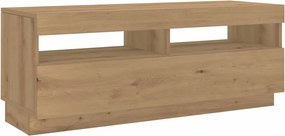 TV stolek s LED dub artisan 300x35x40 cm kompozitní dřevo 3329170
