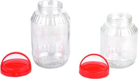 Skleněná dóza s víčkem MOLDI 3,1 l