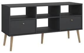 Antracitový TV stolek 117x61 cm Bodo – Tvilum