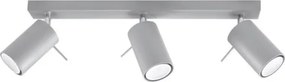 Stropní bodové svítidlo SOLLUX Ring 3 GU10 3x40W bez zdroje SL.0451 šedá