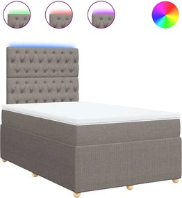 Box spring postel s matrací taupe 120x190 cm textil 3294306