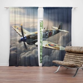 Sablio Závěs Stíhačka Spitfire: 2ks 140x250cm
