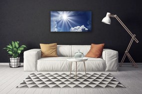 Obraz na plátně Slunce Krajina 140x70 cm