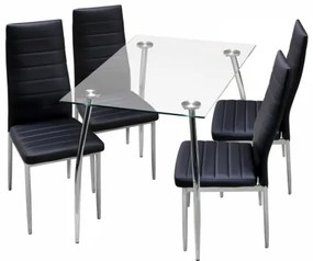 Jídelní set pro 4 osoby židle 4 + stůl 110x70 GRANADA 4403