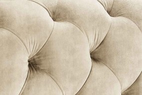 Designová postel Rococo 180 x 200 cm šampaňský samet - skladem