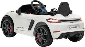 Elektrické autíčko Porsche Spyder RS ​​718 bílé