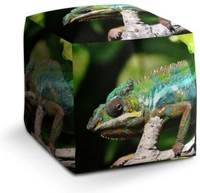 Sablio Taburet Cube Chameleon: 40x40x40 cm