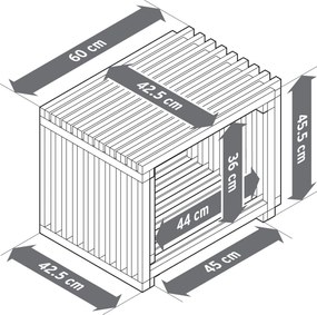 Tchibo - Rozkládací konferenční stolek »Fleksibel« - barva: hnědá
