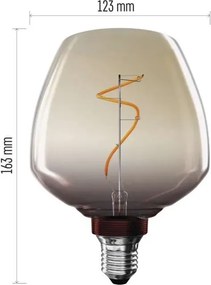 EMOS LED žárovka Filament jantar S123 4W E27 Z59G01