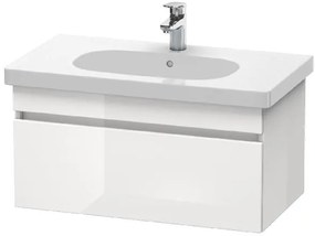 Duravit DuraStyle - Umyvadlová skříňka 40x80x45 cm, 1 zásuvka, lesklá bílá DS638402222