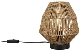 Hnědá stolní lampa (výška 20 cm) Miki – Trio