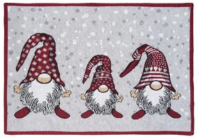 SCANquilt prostírání MOTIV elfi červenošedá prostírání cca 30 x 45 cm