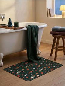 Sinsay - Vánoční koupelnová předložka se vzorem louskáčků - zelená