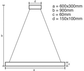 LED Stmívatelný lustr na lanku LED/80W/230V 3000-6500K + dálkové ovládání