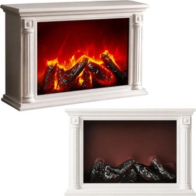 Dekorativní LED krb v klasickém stylu, 10 x 33 x 21 cm