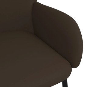 Jídelní židle 2 ks hnědé umělá kůže - Default Title