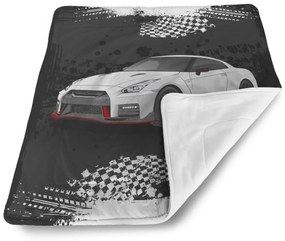 Sablio Deka pro miminko Nissan GTR 35 Černý - 80x100 cm