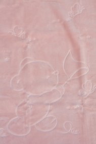 Deka pro miminko 6654 - růžová, 110 x 140 cm