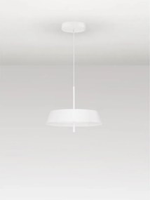 Bílé hliníkové LED stmívatelné závěsné svítidlo ø 45 cm Velio – Nova Luce