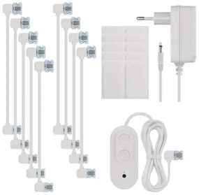SADA 10x RGBIC Stmívatelný panel LED/1,9W/230V Wi-Fi Tuya