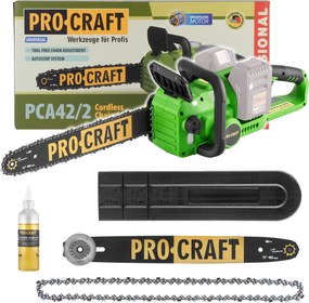 Procraft PCA42/2 20V SET2 - akumulátorová řetězová pila (s 2x8,0 Ah akumulátory a nabíječkou)