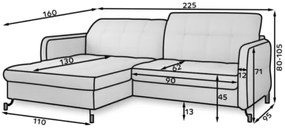 Sedací souprava Lorelle - omega 02 Varianta: Pravá