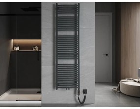 Mexen Ares, elektrické topné těleso 1800x500 mm + topná tyč 900 W, antracitová, W102-1800-500-2900-66