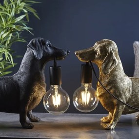 Endon 101188 - Stolní lampa DACHSHUND 1xE27/10W/230V černá