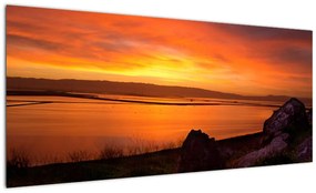Západ slunce na moři - obraz (100x40cm)