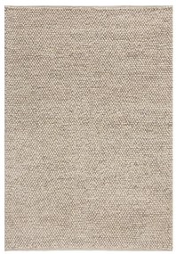 Svěle šedý vlněný koberec Flair Rugs Minerals, 80 x 150 cm