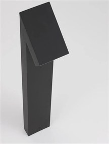 NV 9020931 Venkovní sloupkové svítidlo BRIGITTA černý hliník a akrylový difuzor proti oslnění LED 6W 3000K 100-240V IP65 - NOVA LUCE