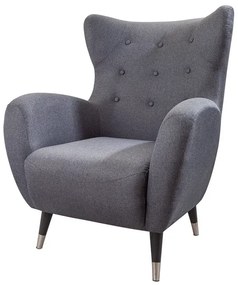 Designové křeslo Danail antracitové
