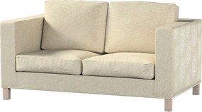 Potah na pohovku IKEA Karlanda 2-místná, krátký barva béžová látka lesklé, pletený vzor, vzorované