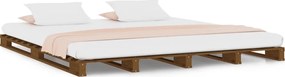 vidaXL Postel z palet 120 x 200 cm masivní borové dřevo [821389] Barva: Šedá