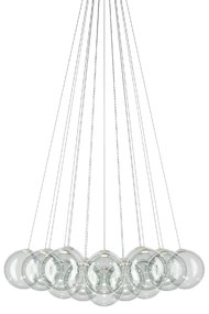 Lodes Random Cloud 19 ø23, závěsné svítidlo LED 19 x 5W 3000K, čiré sklo, rozměr 115x103cm