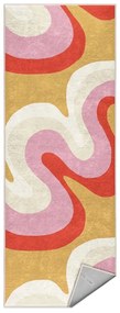 Žlutý/růžový pratelný běhoun 80x200 cm Raspberry Creamsicle – Mila Home
