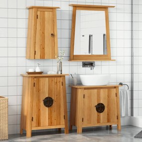 3dílná koupelnová sestava masivní borové dřevo - Default Title