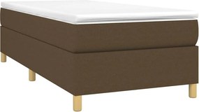 Box spring postel s matrací tmavě hnědá 100 x 200 cm textil 3144501