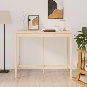 Barový stolek 140 x 80 x 110 cm masivní borové dřevo