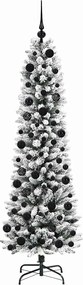 Umělý vánoční stromeček Bílá 180 cm PVC, kov a plast 3396106