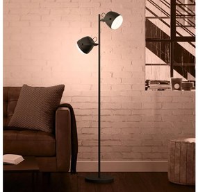 Eglo 390048 - Stojací lampa UPANEMA 2xE27/28W/230V černá